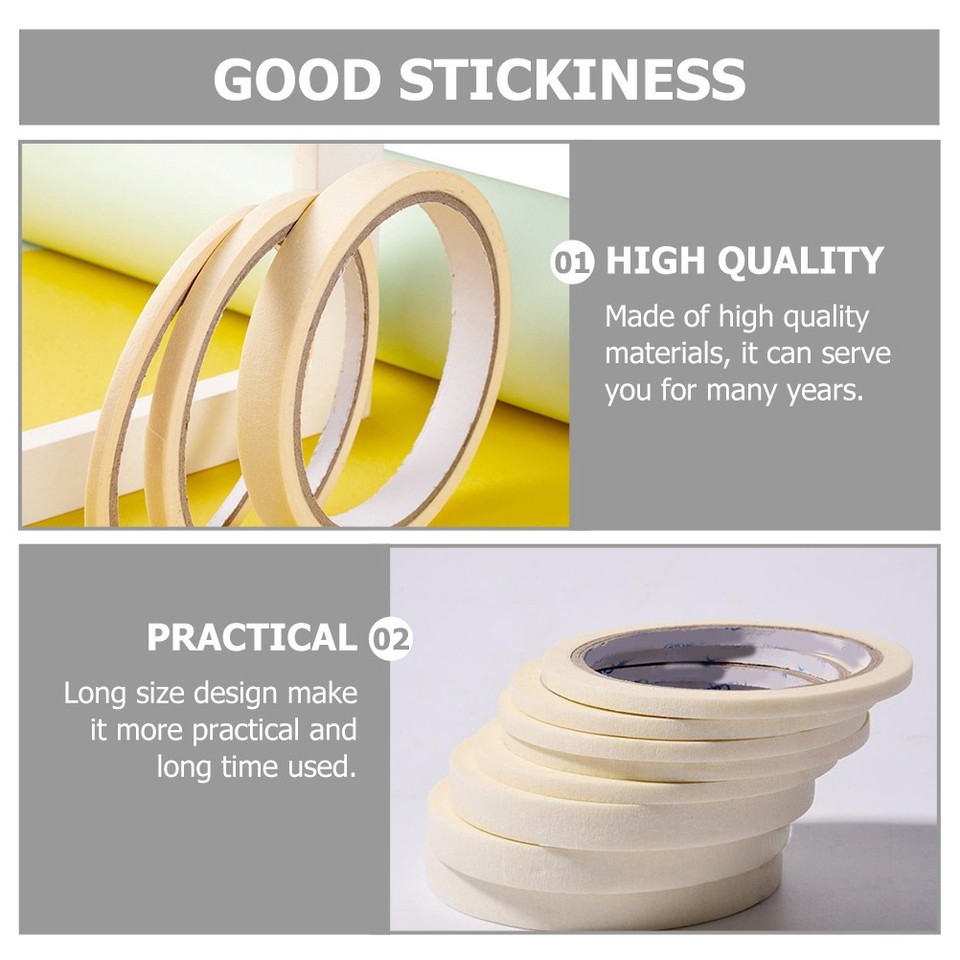 18 Rolls Practical Nail Polish Masking Tape White Color Separation ...