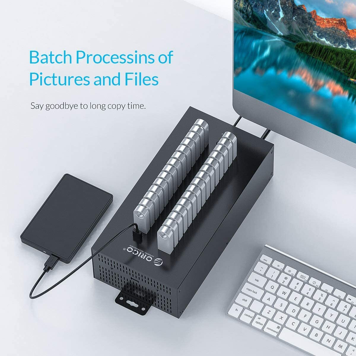 ORICO Industrial Powered USB Hub 10/20/30 Ports Data Hub USB2.0 USB3.0 ...