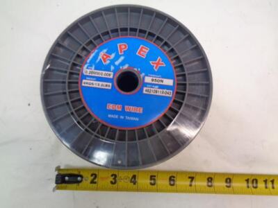 APEX WA008132 EDM BRASS WIRE W/ SPOOL 6.25" 0.20MM 950N 13.2LBS NEW R12 ...