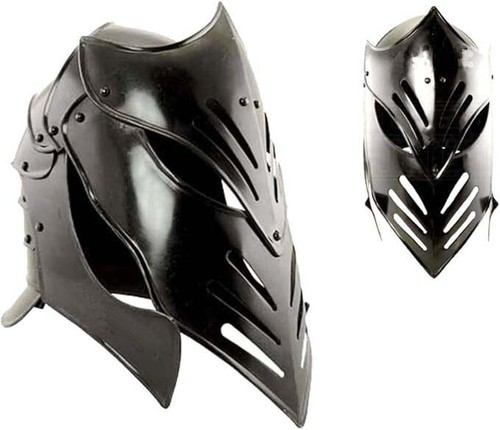 Medieval Armor Darkness Fantasy Armageddon Knight Close Helmet | eBay UK