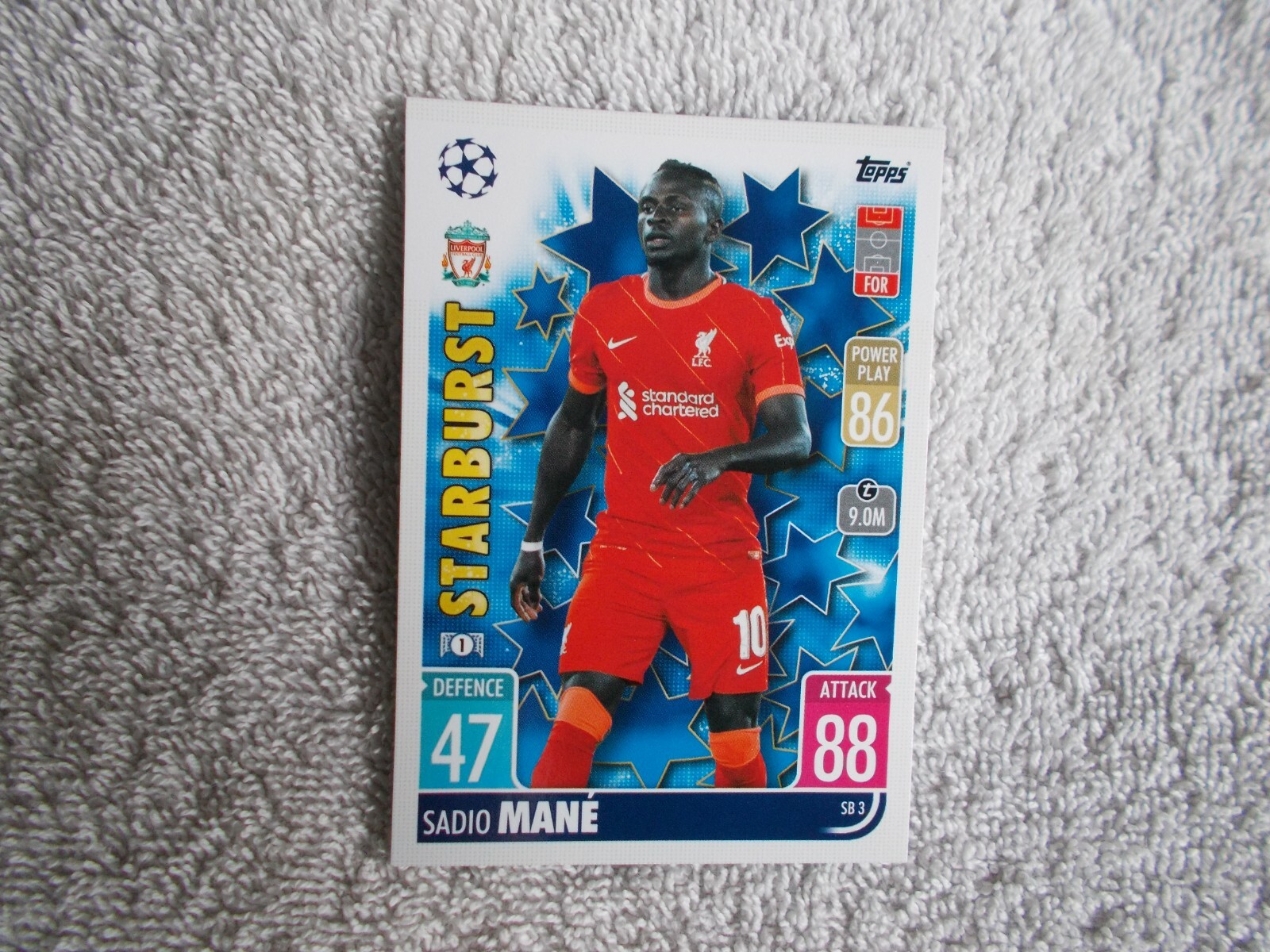 Match Attax Extra 21/22 "SADIO MANE" #SB3 Liverpool Starburst Trading ...