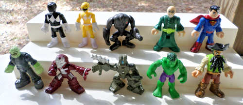 10 Fisher Price Imaginext Super Heros Lot 2~Power Rangers~Iron Man ...