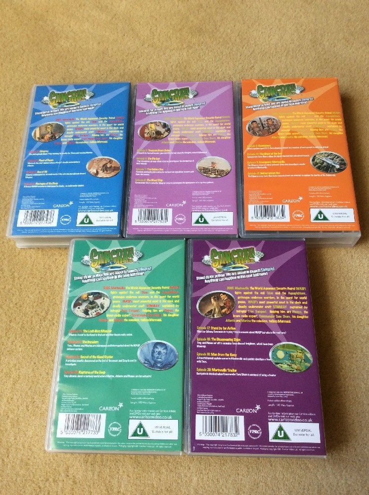 Stingray VHS Video Tapes Volume 1 - 5 | eBay UK