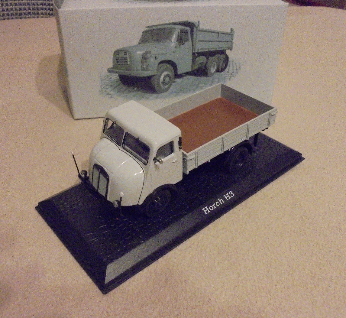 IFA Horch H3 H 3 Pritsche 1:43 DDR Nutzfahrzeug Atlas Verlag Neuwertig ...