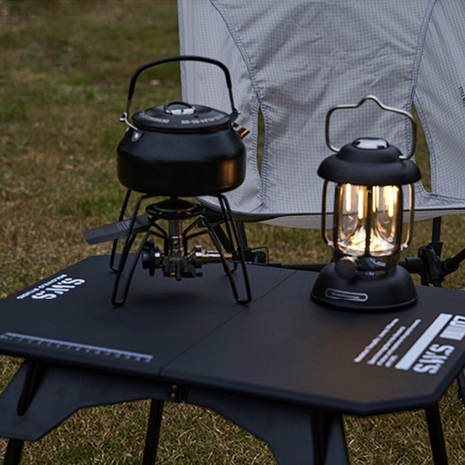 Outdoor Folding Table High Low Dual-Use Aluminum Alloy for Backpacking ...