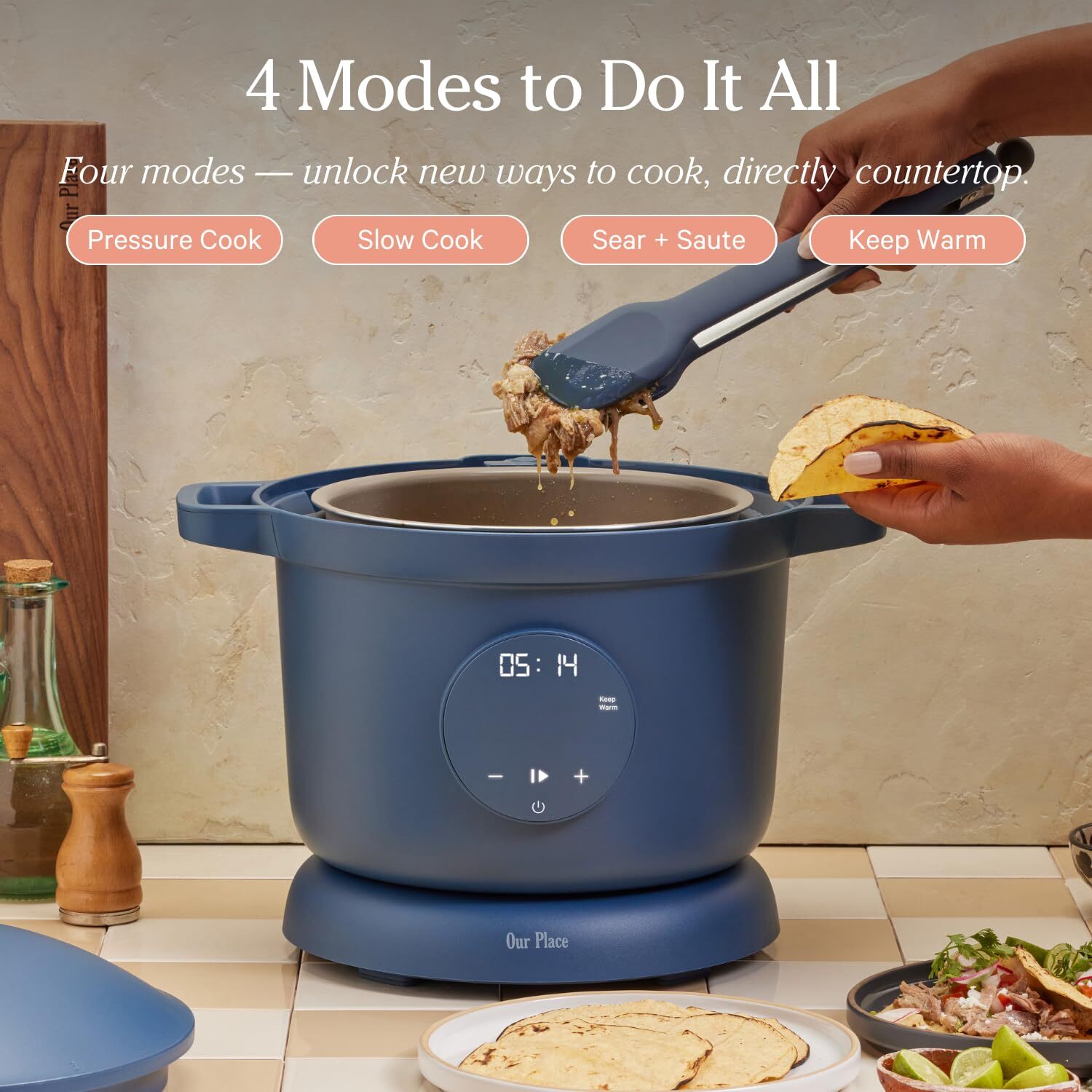 Our Place Dream Cooker | 6-quart Multicooker | 4 Versatile Modes| Blue ...