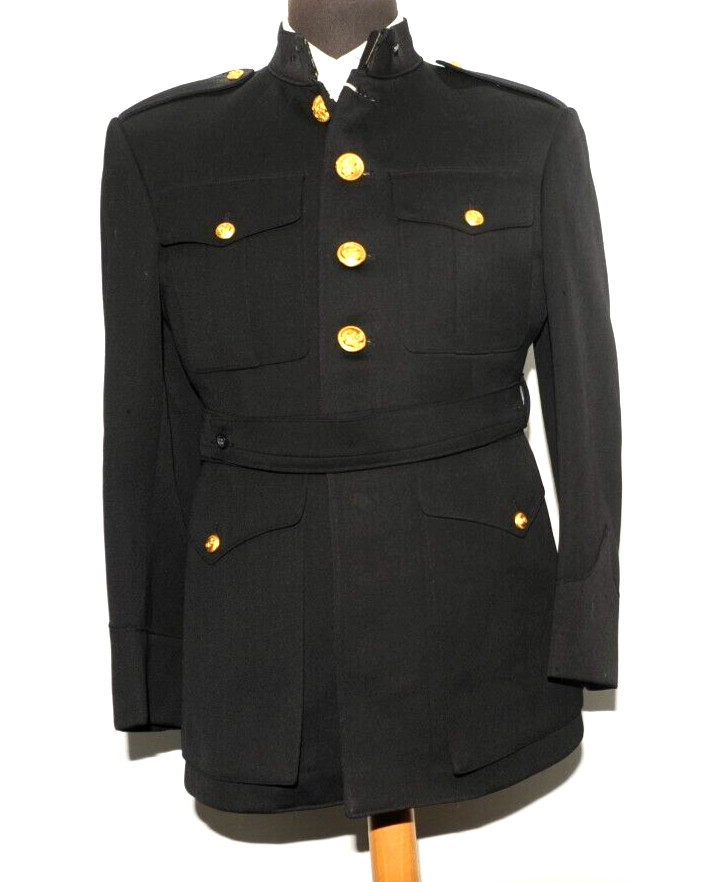 VINTAGE SACO UNIFORMS MARINE CORPS FORMAL BELTED JACK… - Gem