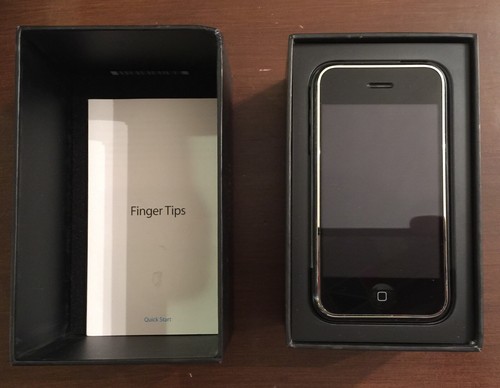 Original Apple iPhone 1st Generation 8GB Black AT&T Original Box ...