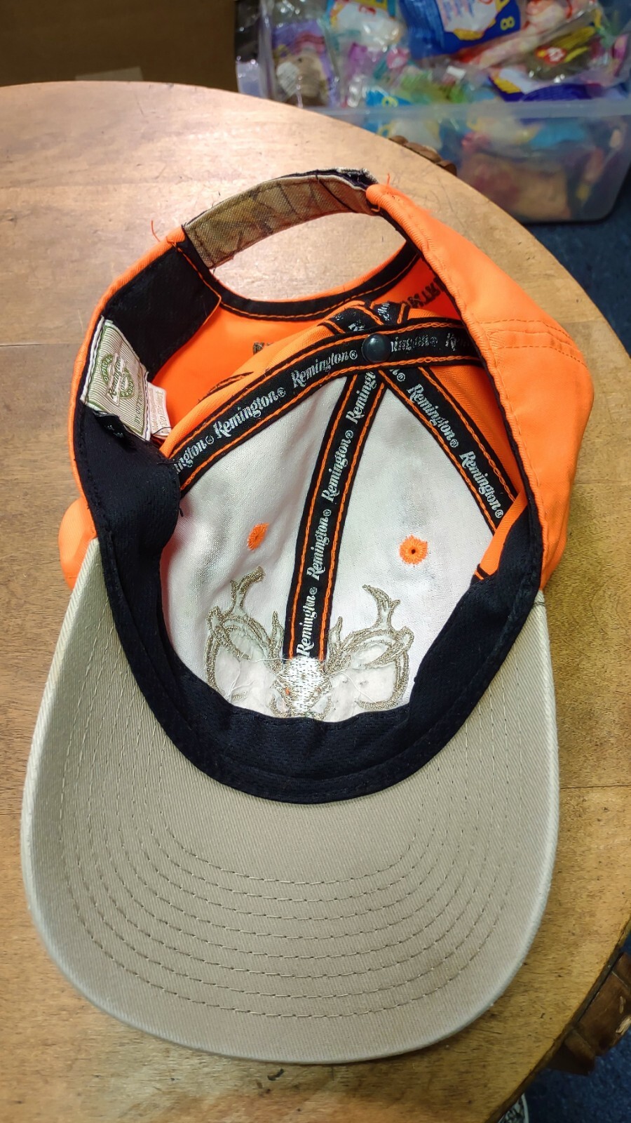 Remington Orange & Camouflage Adjustable Ball Cap Hat… - Gem
