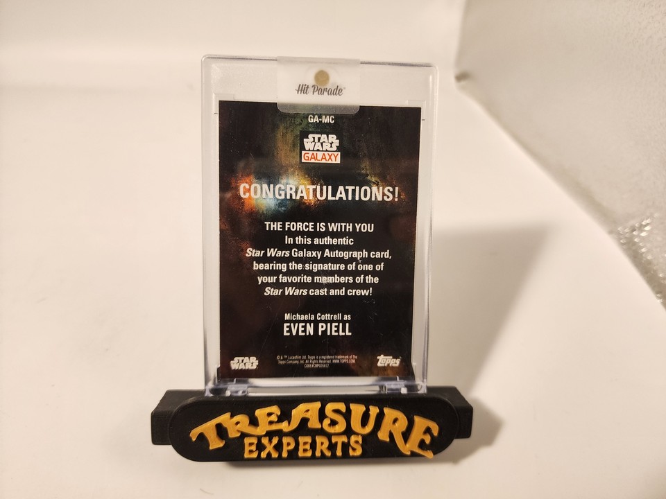 2018 Star Wars Galaxy #GA-MC Even Piel Auto From Michaela Cottrell ...