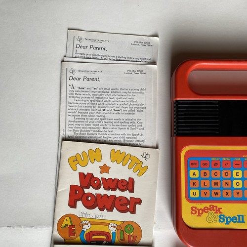 Texas Instruments 1980 Speak and Spell Bundle with original box -works ...
