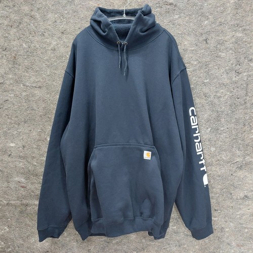 Carhartt K288 Hoodie Men's 4XL Tall Blue Pullover Sweatshirt Workwear ...