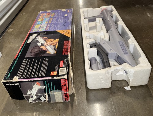 SNES NINTENDO SUPER SCOPE 6 Bazooka As Is For Parts WITH BOX Vintage ...