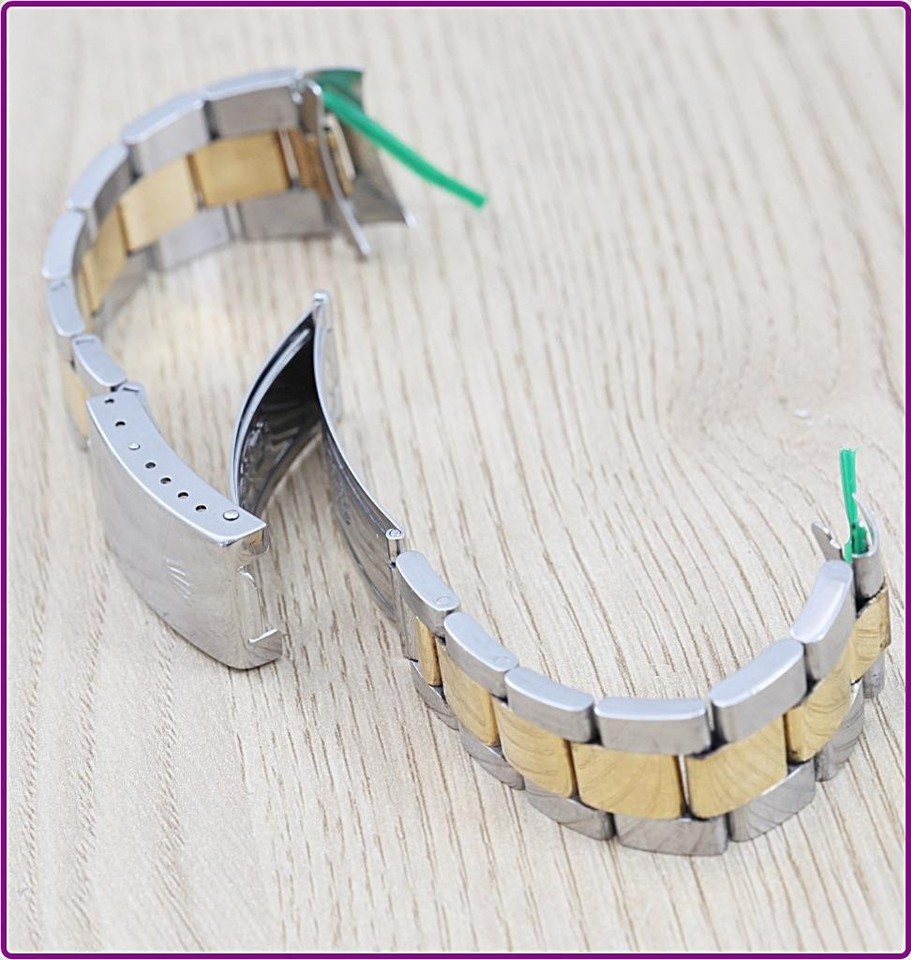 ROLEX OYSTER BRACELET 78353/457B STEEL & GOLD 18K 12Links ,Year 2002 | eBay