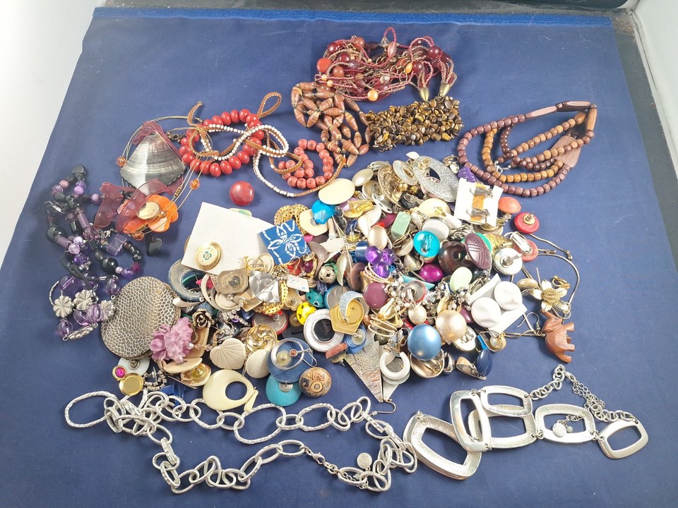 4 Pounds 4 Lbs Jewelry Lot VTG To Now Junk & Wear & Resell Estate | eBay