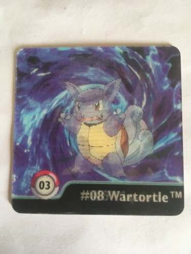 STICKERS POKEMON N°03 " BLASTOISE EVOLUTION" ACTION FLIPZ ARTBOX NEUF ...