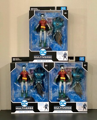 McFarlane Toys DC Multiverse Dark Nights Metal Earth-22 Robin Crow Set ...