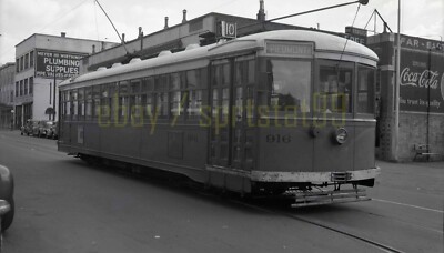 1948 Key System Rail Car #916 / 10 Line - Vintage Railroad Negative | eBay