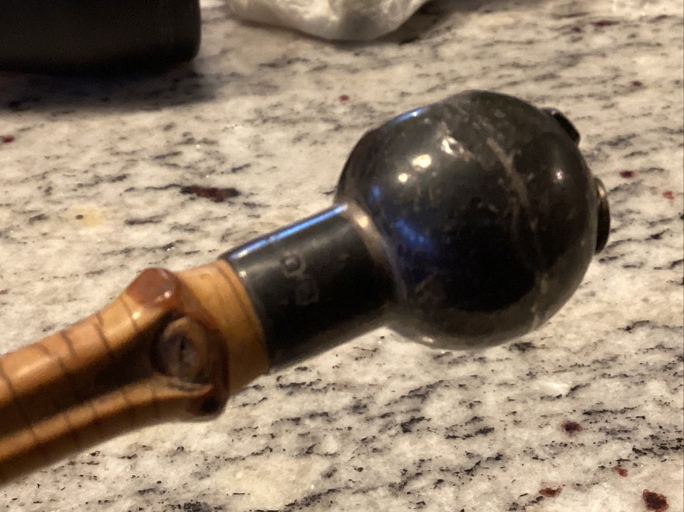 2 WWI British “24” & Royal Canadian Hussars Swagger Stick Silver Ball ...