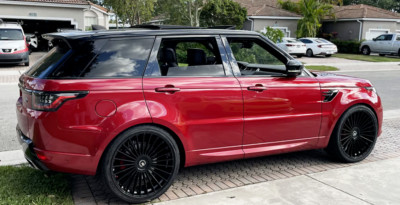 24” RF22 GLOSS BLACK WHEELS FOR RANGE ROVER SPORT HSE SUPERCHARGED L460 ...