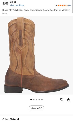 Dingo Size 9 D Whiskey River Embroidered Round Toe Pull On Cowboy Mens ...