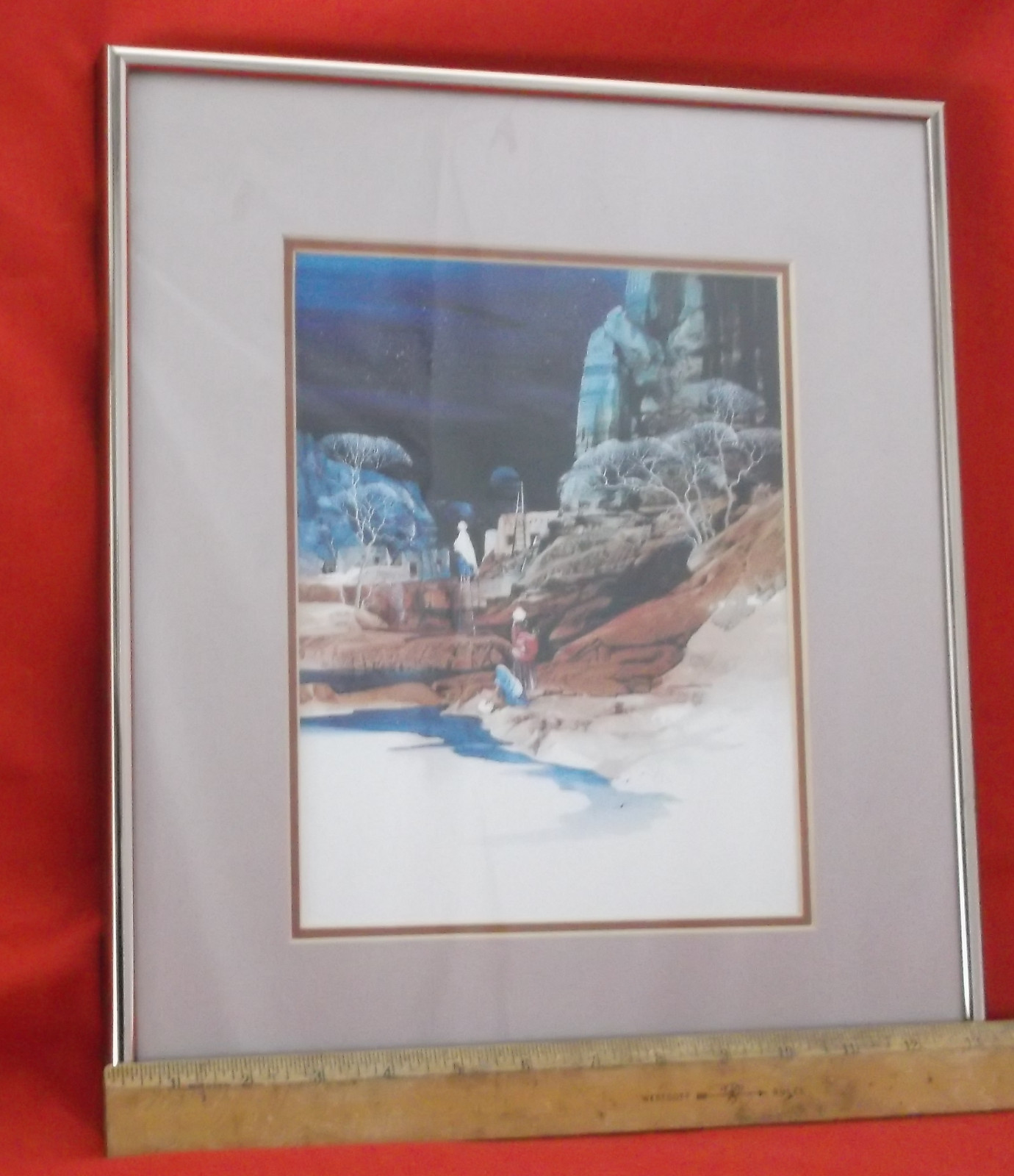 "Pueblo Night II" Michael Atkinson Lithograph-Matted/Framed-13 1/8 X 15 ...
