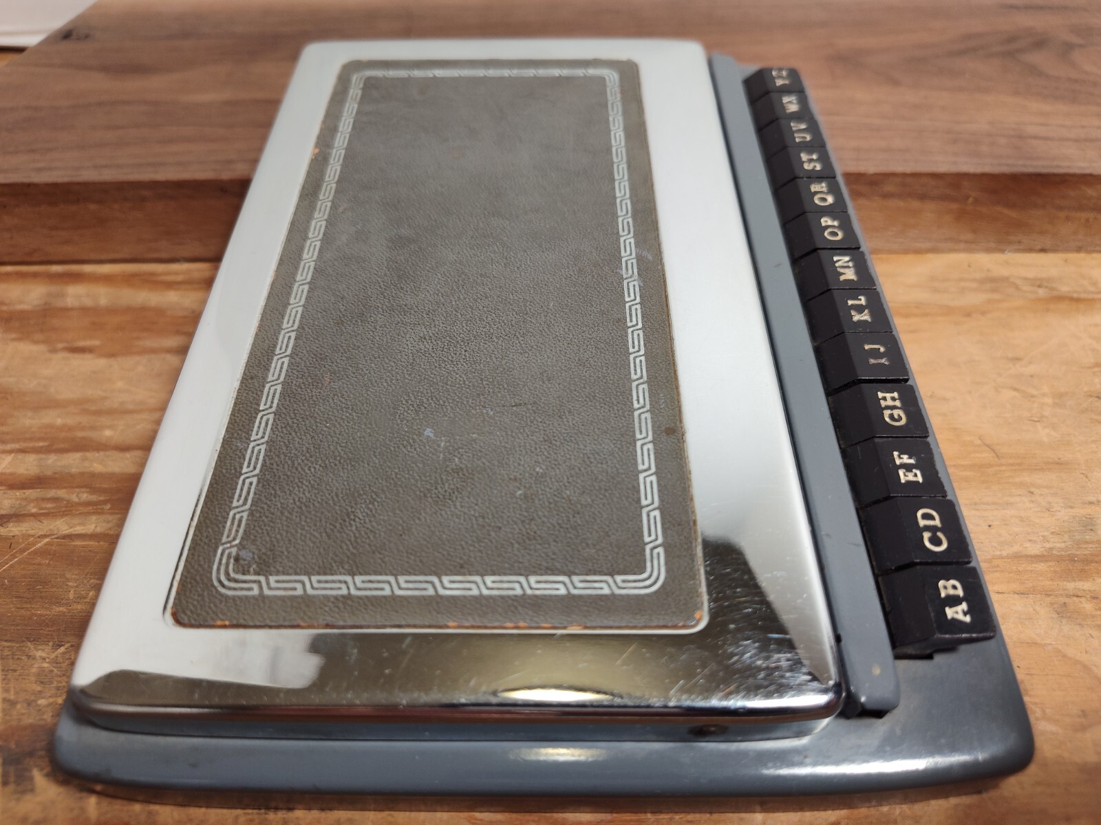 Vintage Zephyr American Autodex Push Button Flip Up Desk Top Address ...