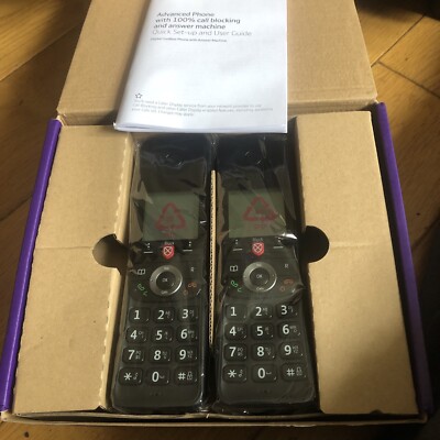 BT Advanced Twin Digital Cordless Phone Nuisance Call Blocker Answering ...