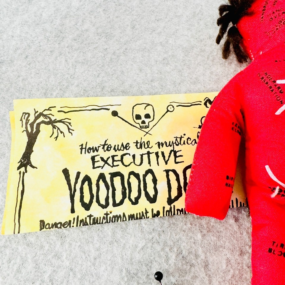 Executive Voodoo Doll in Coffin Shaped Box with 19 Pins Vintage ...