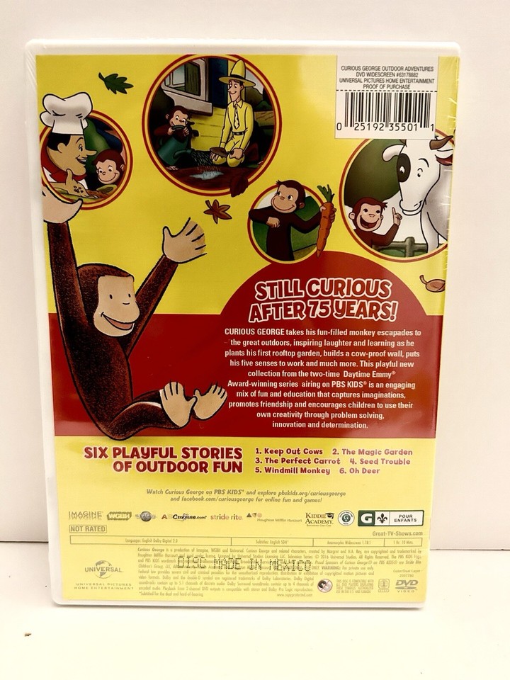 Curious George: Outdoor Adventures (DVD, 2016) - Brand New | eBay