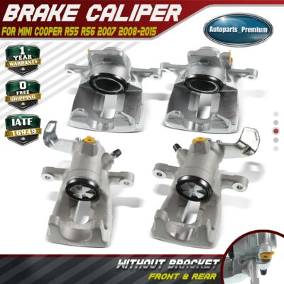 4x Brake Caliper w/o Bracket for Mini Cooper R55 R56 2007-2014 2015 ...
