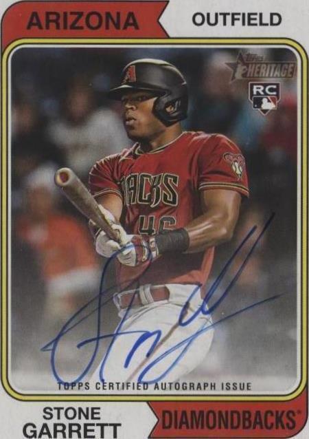 2023 Topps Heritage - Real One Autographs Stone Garrett #ROA-SGT (AU ...