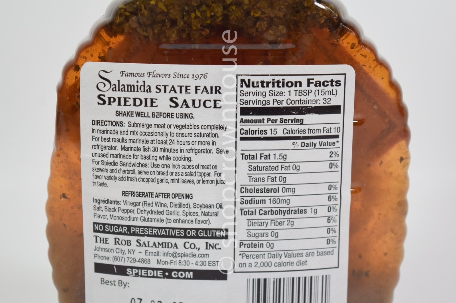 2 Bottles Salamida Original State Fair Spiedie Sauce Marinade Meat 16oz ...