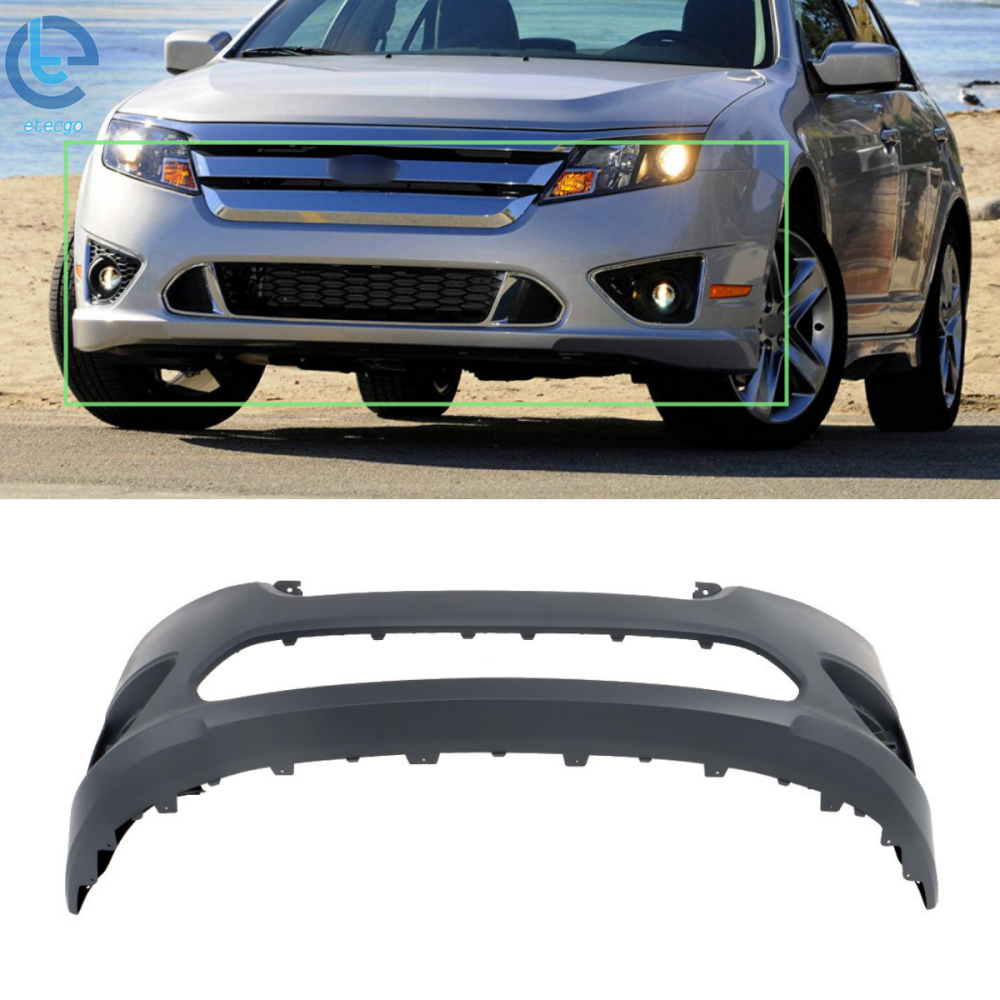 Primed Front Bumper Cover Fascia For 2010-2012 Ford Fusion ...