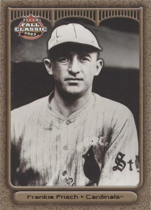 2003 Fleer Fall Classic - Frankie Frisch #63 Championship Gold ...