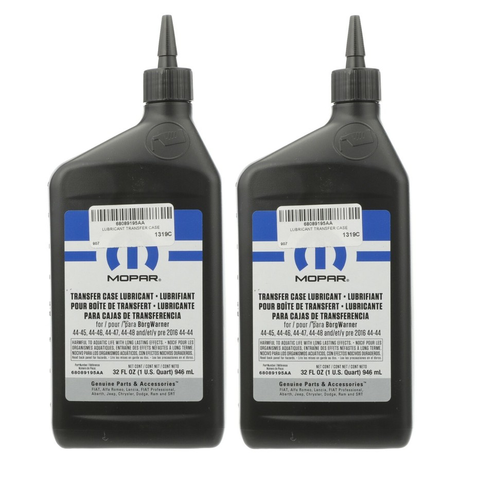 JEEP DODGE CHRYSLER RAM TRANSFER CASE LUBRICANT 2-(32 FL OZ) OE MOPAR ...