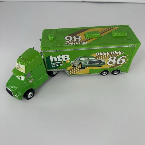 Disney Pixar Cars World Of Cars Chick Hicks Hauler #86 HTB Green Truck ...
