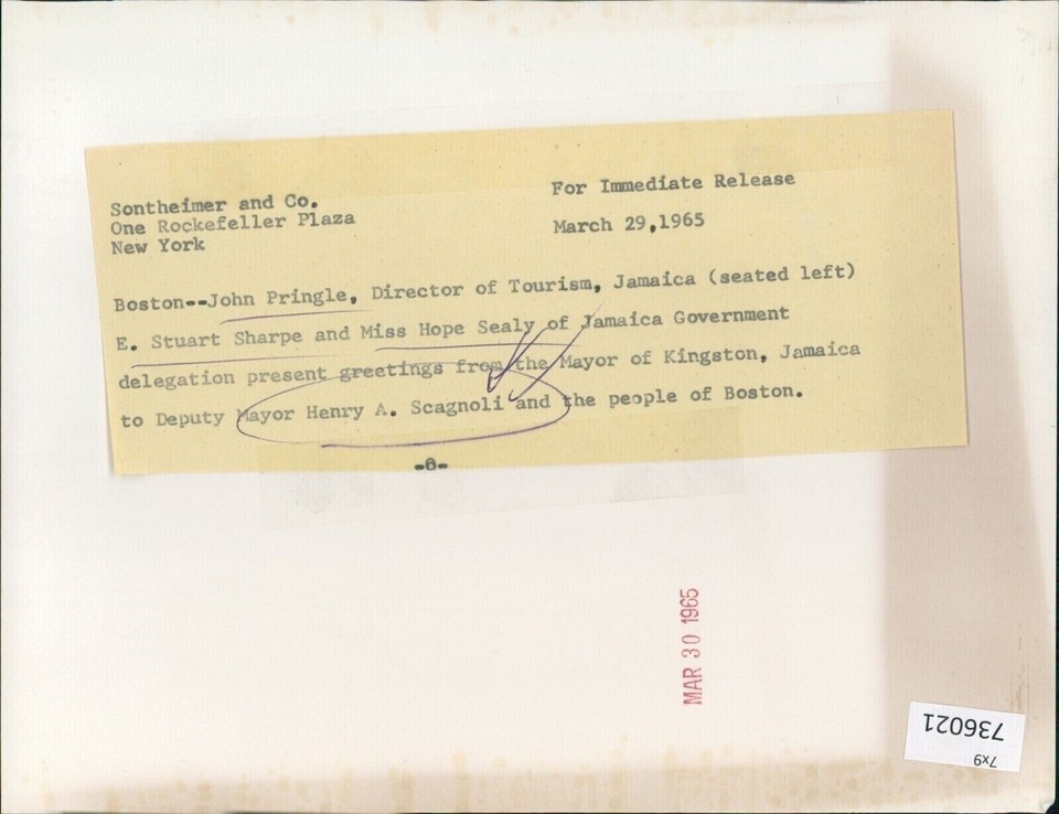 1965 Photo John Pringle Stuart Sharpe Henry Scagnoli Boston Ma Director ...