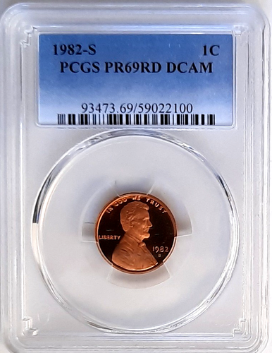 1982-S Lincoln Cent PCGS PR69 RD DCAM-Fading Blue Label. | eBay
