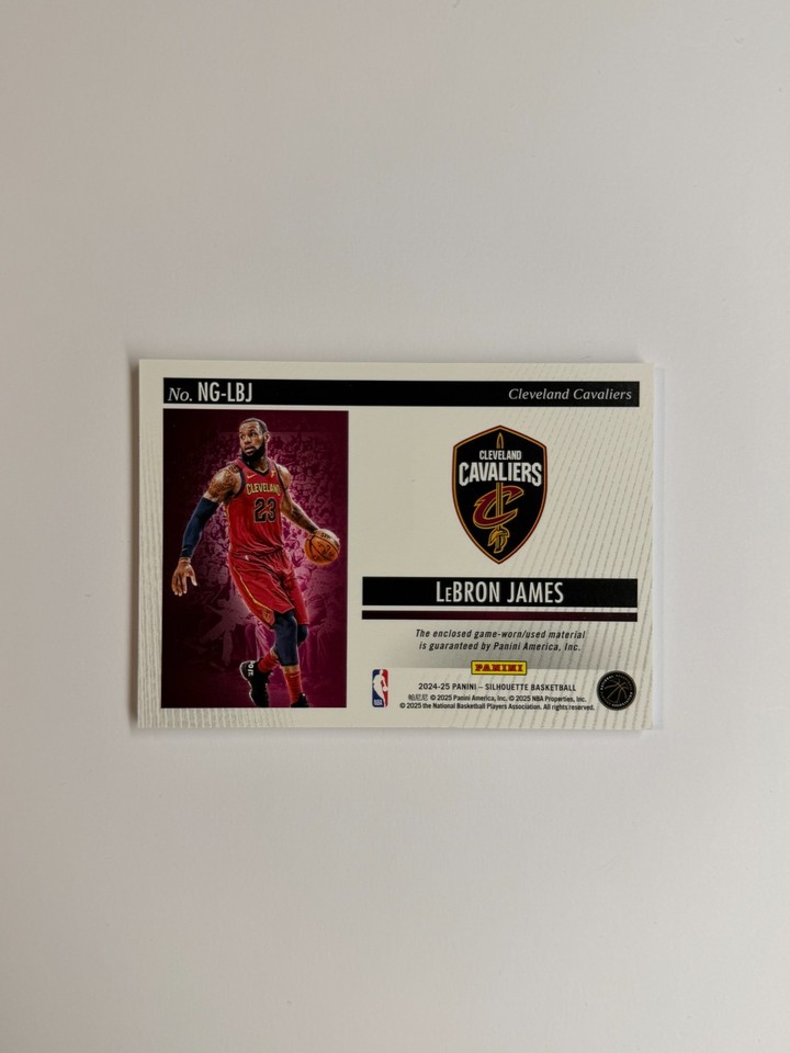 2024-25 Panini Silhouette LeBron James NBA Gear Game Worn Patch Jersey ...