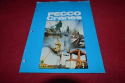 Pecco Cranes Brochure FCCA | eBay