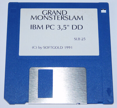 Grand Monsterslam Softgold IBM PC Computer 3,5" DD Diskette Floppy Disk ...