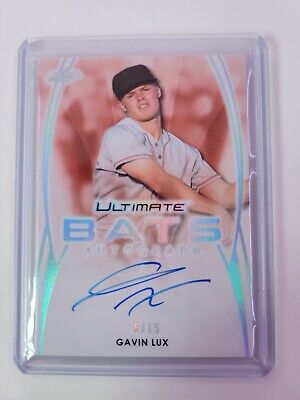 Gavin Lux 2019 Leaf Ultimate Baseball Ultimate Bats /15 Auto Autograph ...