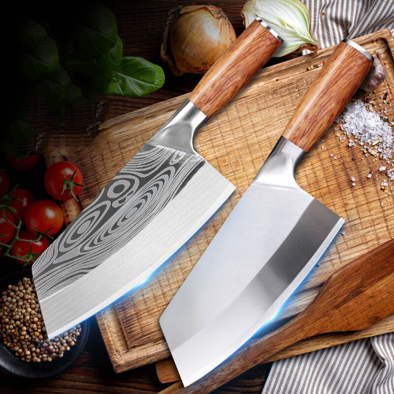 Küchenmesser Profi Kochmesser Set Japanisches Damaskus Muster Edelstahl ...