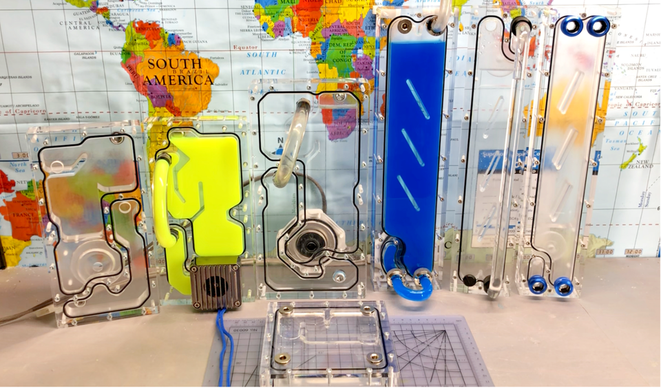 Dynamic UNO XL - Front Panel Acrylic Water Cooling Reservoir for D5 ...