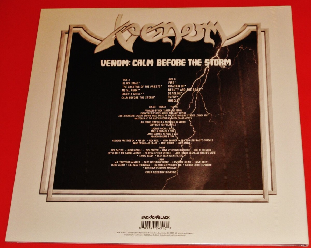 Venom Calm Before The Storm VENOM ヴェノム CALM BEFORE STORM
