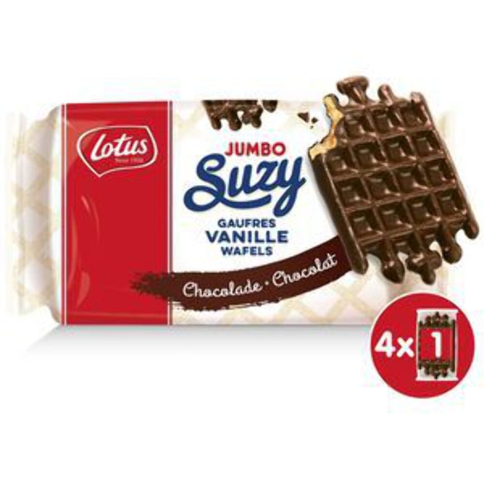 Lotus Cookies | Suzy Jumbo Vanilla Wafers Chocolate 4 Pieces | 10,5 Oz ...