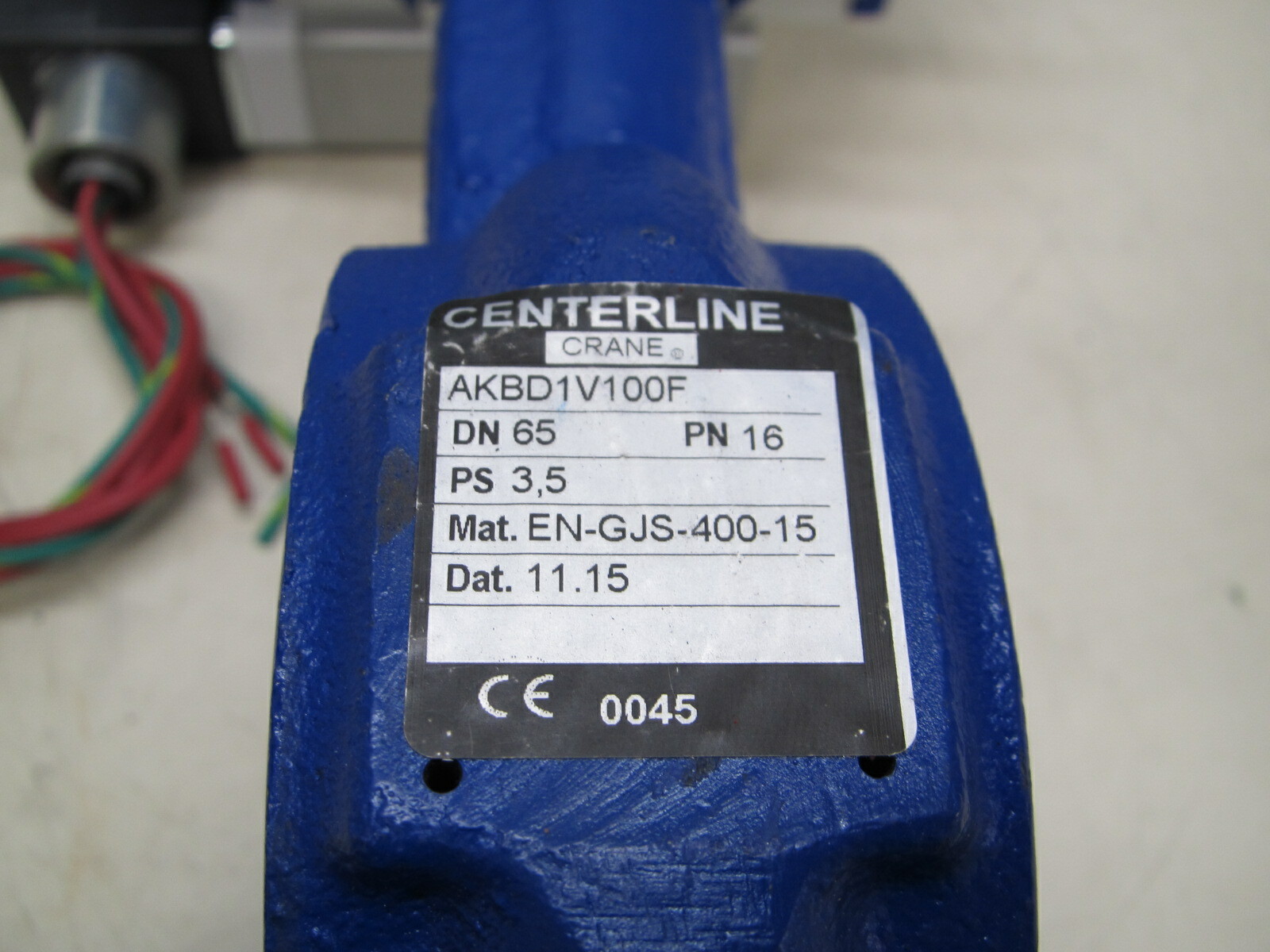 Crane Centerline Revo RD7006005000000 DN65 2-1/2" Butterfly Valve w ...