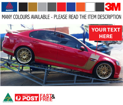ESM HOCKEY STRIPES to fit VE Commodore Sedan & Wagon - Avery Wrap Vinyl ...