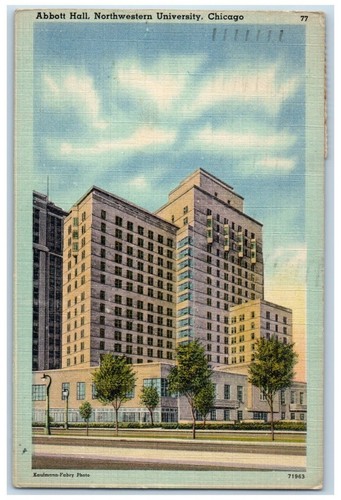 1946 Abbott Hall Northwestern University Dormitories Chicago Illinois ...
